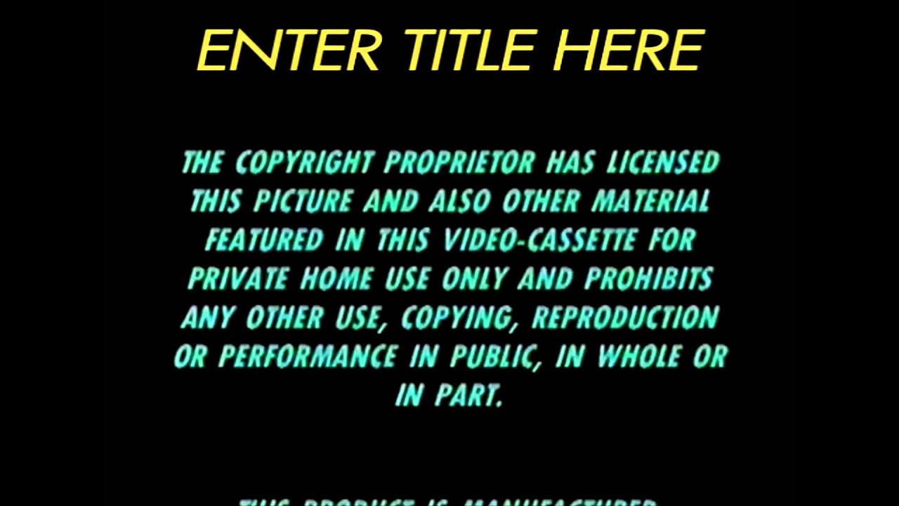Fox Pathé Home Entertainment 1999-2005 Warning Screen Remake - YouTube