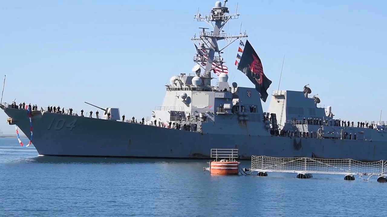 USS Sterett Returns To San Diego - YouTube