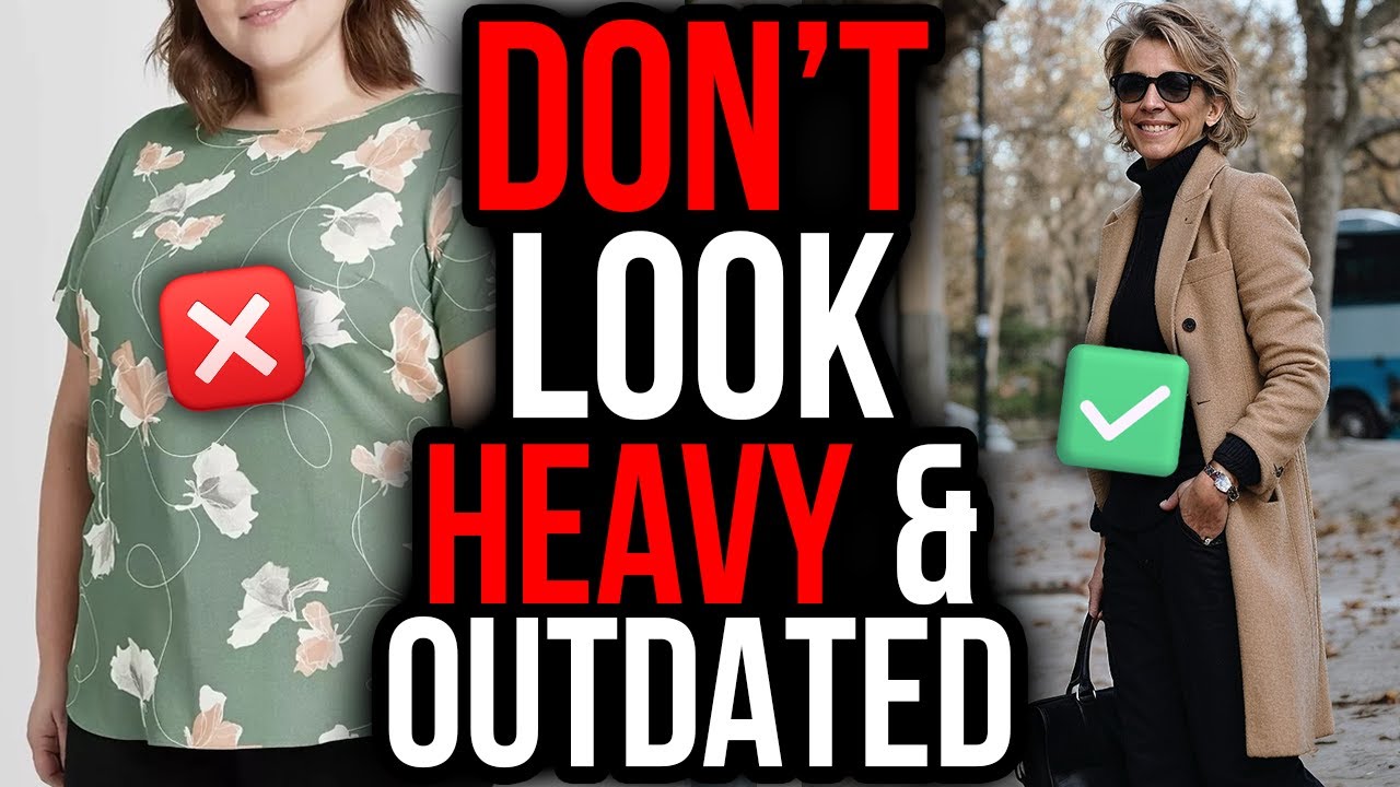 10 Ways to AVOID Looking HEAVY & OUTDATED As A Women Over 50! - YouTube
