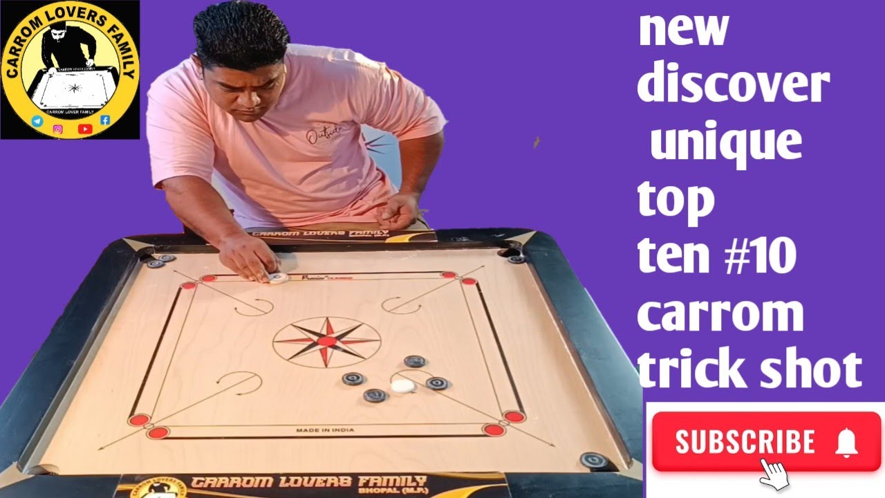my new discover carrom top ten #10 trick shot! My new top ten carrom ...
