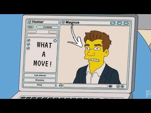 MAGNUS MAKES A COMPUTER MOVE IN THE MIDDLE OF A NUTTY BOARD AGAINST ...