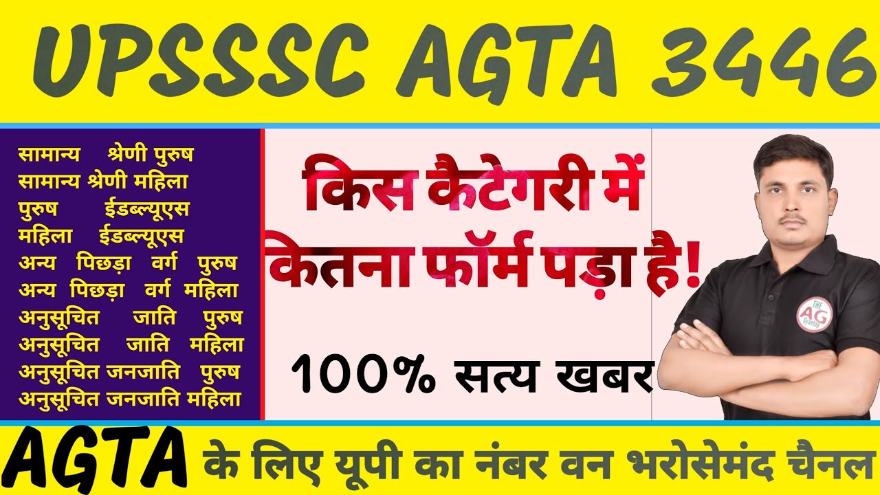 How many forms are there in which category of UP AGTA | AGTA News today ...