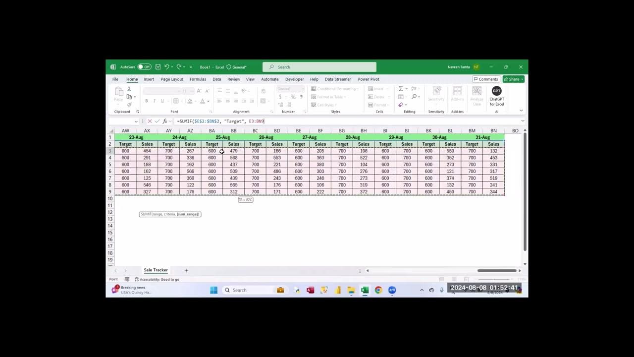 Mastering SUMIFS for Ultimate Data Analysis #exceltips #exceltipsandtricks #excel #NaveenVBA ...