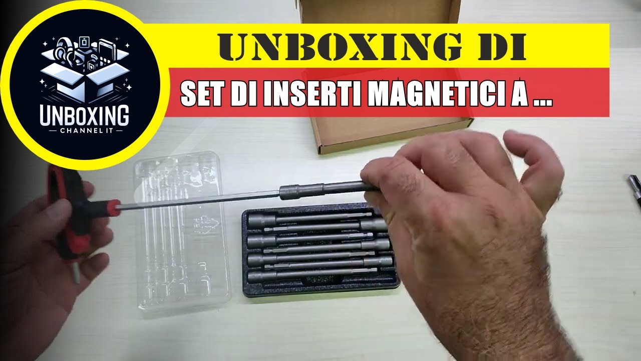 Set di inserti magnetici a impatto per avvitatore, 0 63 cm, 8 pezzi ...