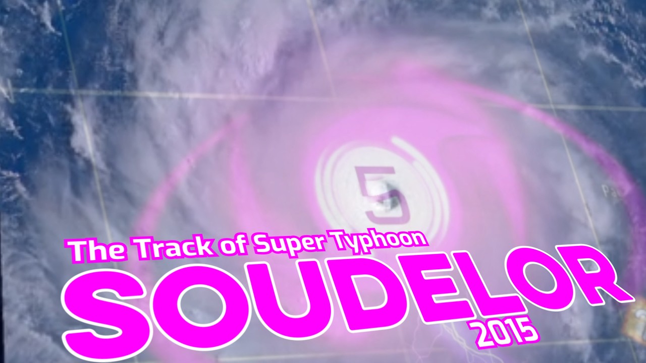 The Track of Super Typhoon Soudelor (2015) - YouTube