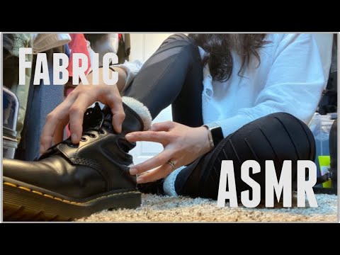 ASMR | tapping and scratching on my shoes and clothes | TINGLY | no talking | ASMRbyJ
