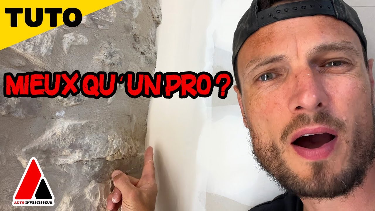 Faire la jonction PLACO / MUR EN PIERRE? - YouTube