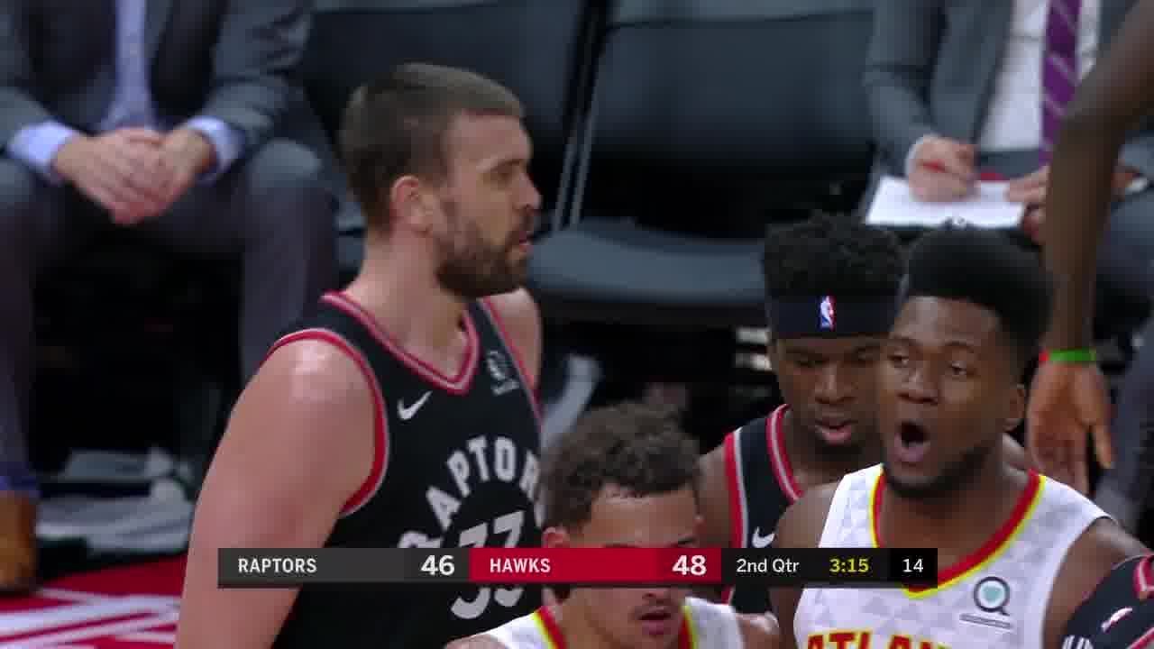 Bruno Fernando Full Play vs Toronto Raptors | 11/23/19 | Smart ...