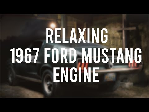 Relaxing Ford Mustang 1967 Engine sound Startup & Idle 1 HOUR