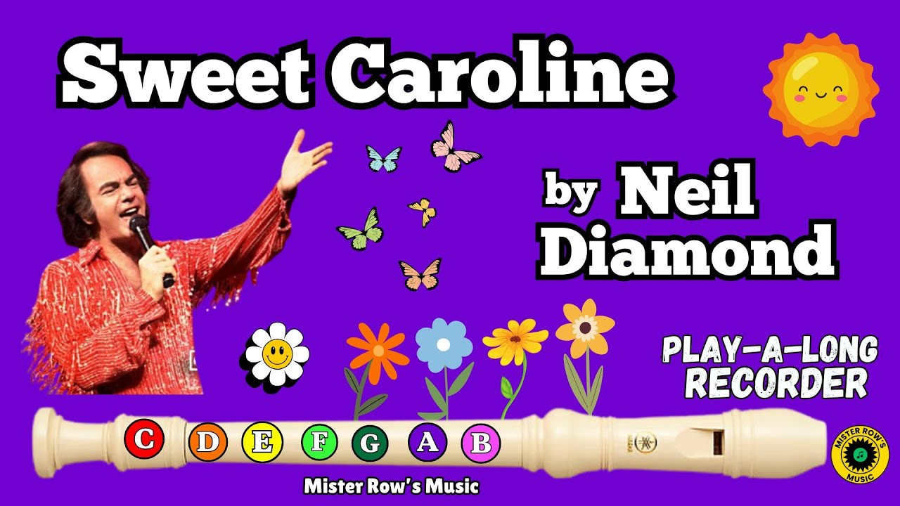 SWEET CAROLINE | Sing and Play! | Notes G A B C | Boomwhacker Colors ...