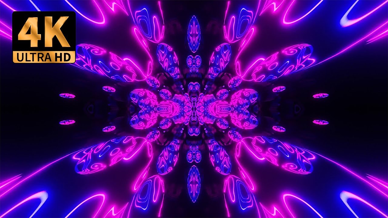🌟 4K Abstract Video Background 🌟 Ambient Neon VJ Loops No Copyright ...
