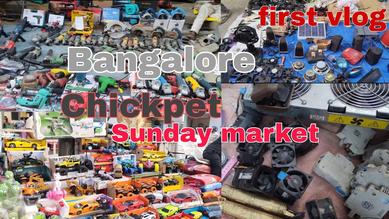 Bangalore chickpet Market a to z project making item first (vlog ...