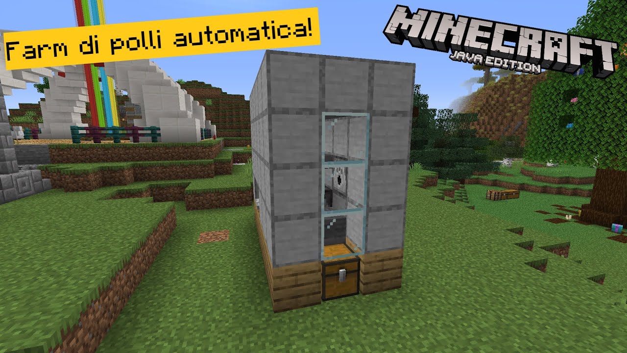 Minecraft|Farm automatica di polli. - YouTube