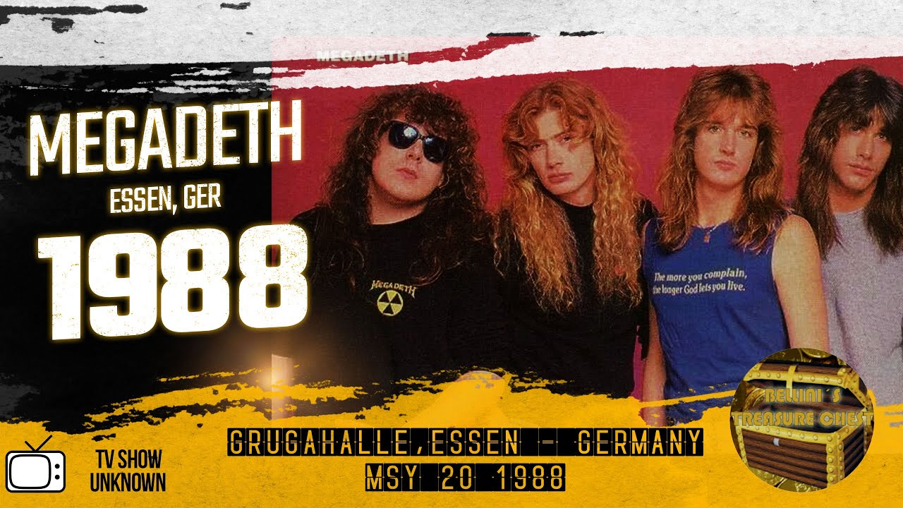 MEGADETH - ESSEN, GERMANY - 1988 - YouTube