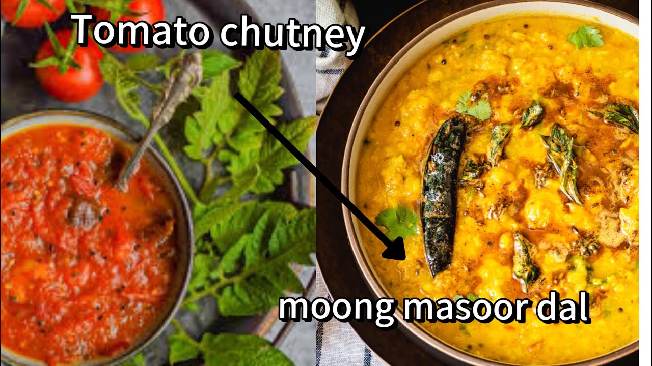Moong Masoor Dal | Red Lentil Green Lentil Recipe | Dal Recipe | Tomato ...