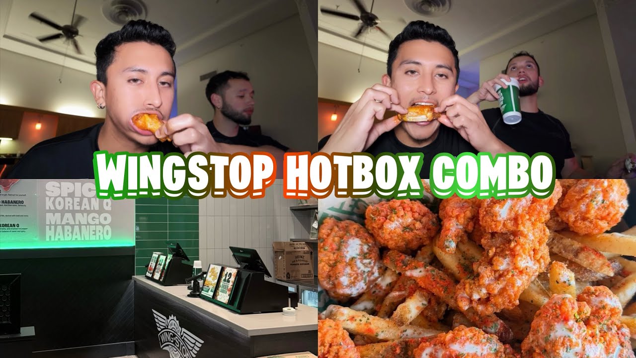 Trying the Wingstop Hot Box Combo With My Boyfriend . .Then We Started ...