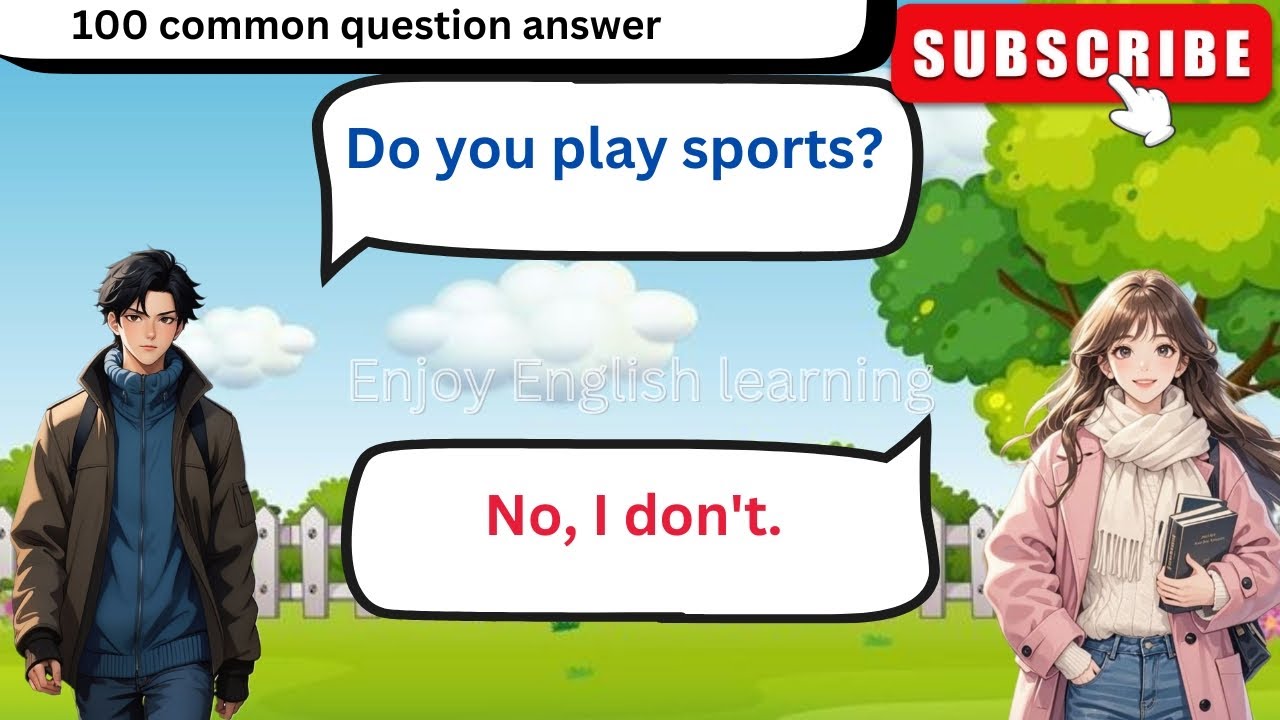 100 Common Questions & Answers For English Beginners #english # ...