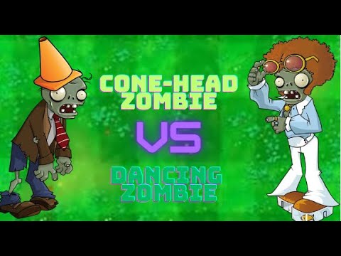 Plants Vs Zombies Conehead Zombie Vs Dancing Zombie - YouTube