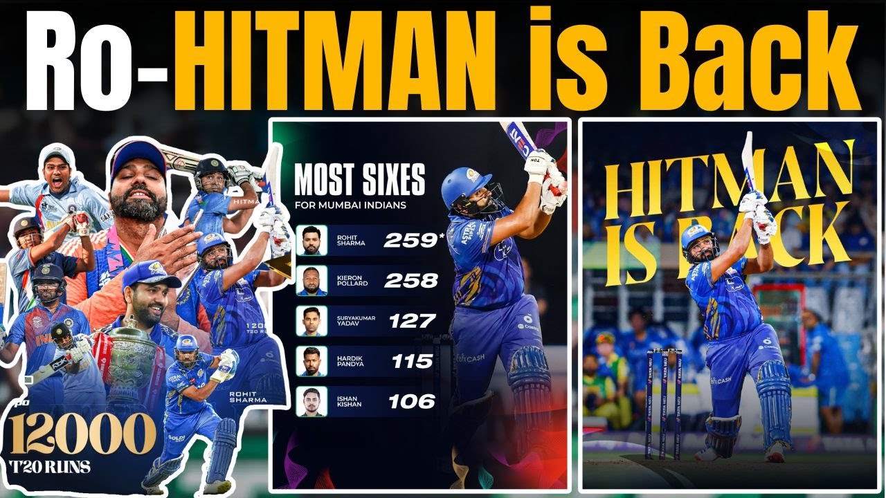 Rohit Sharma came back in HitMan style | Mumbai Indians is roaring ...