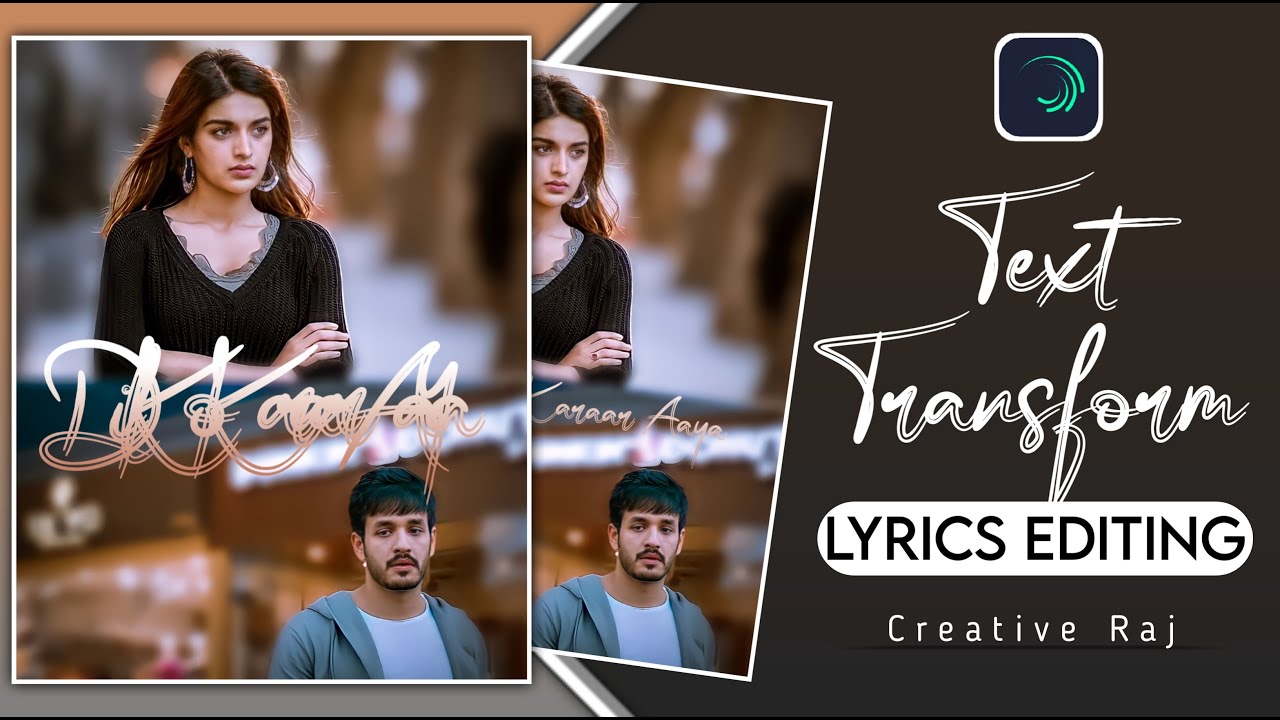 How To Make Trending Lyrical Video Editing | Zoom Text Animation ...