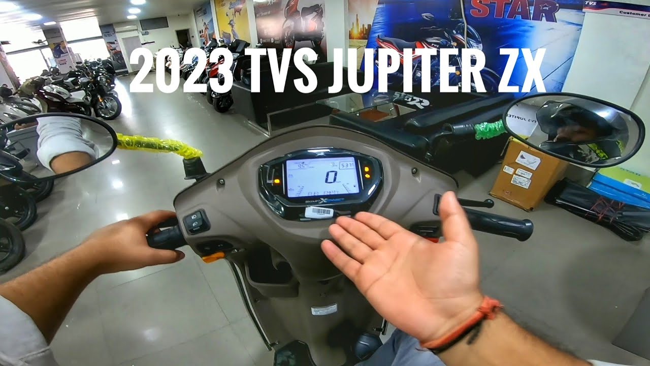 New TVS Jupiter ZX 2023 Detailed Walkaround | New Price, Features ...
