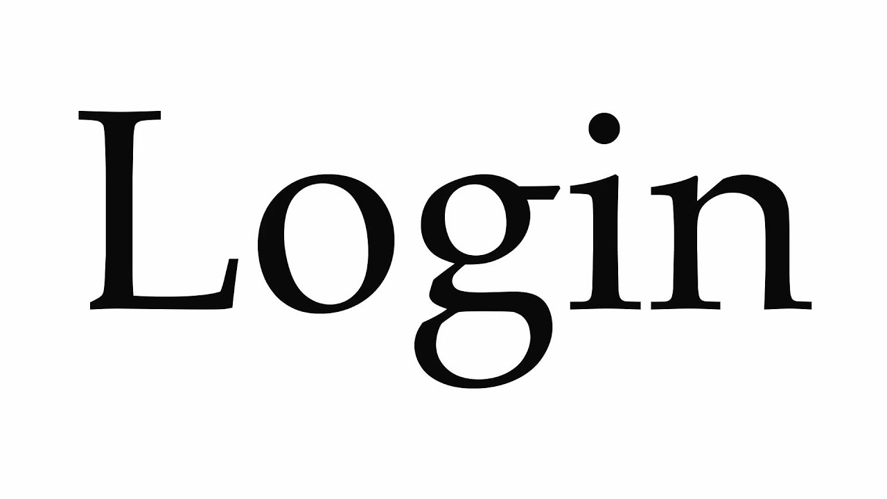 How to Pronounce Login - YouTube