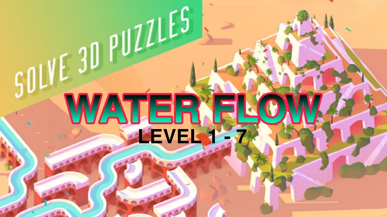 AQUAVIAS - WATER FLOW PUZZLE . LEVEL 1 TO 7. - YouTube