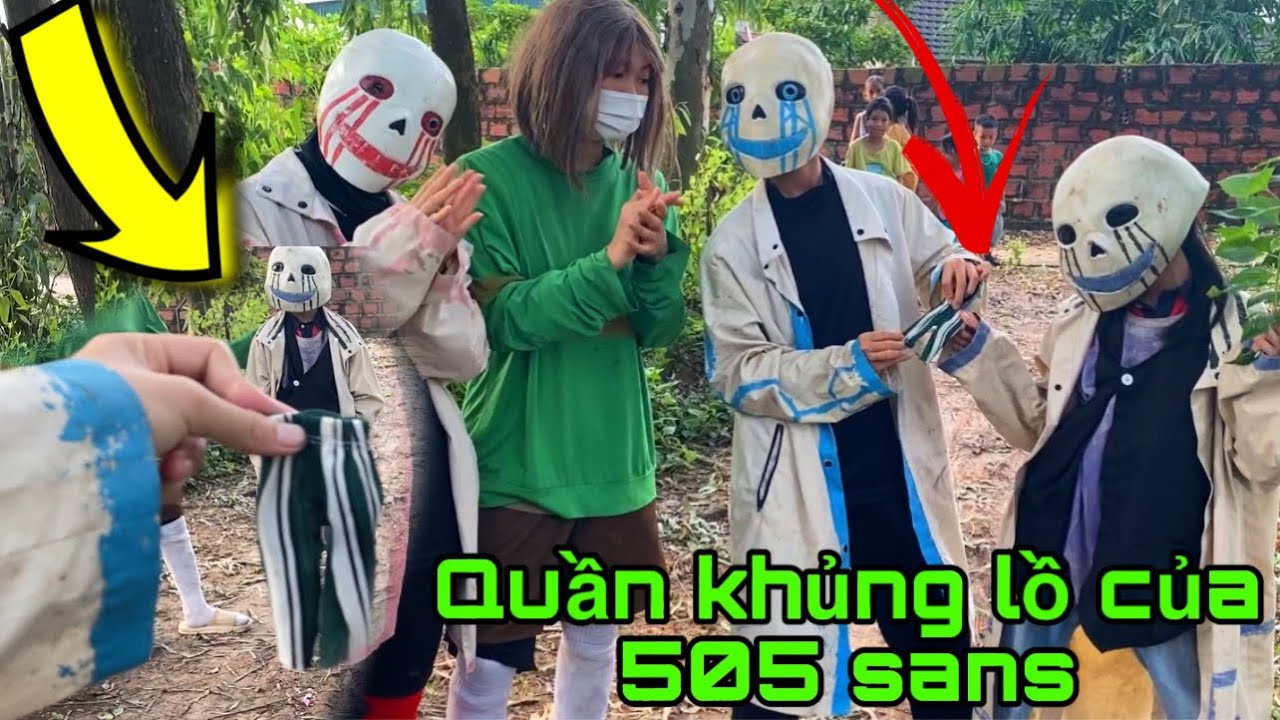 Anh Bốn Sans Bất Ngờ Tặng 505 Sans Chiếc Quần Siêu To Khổng Lồ - YouTube