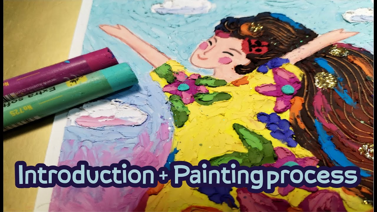 Oil Pastel Drawing for "International Every Girl Wins Day" Introduction ...