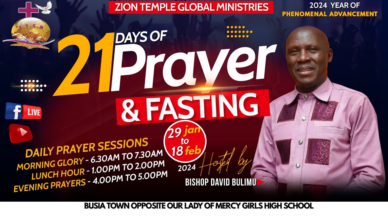 21 days of Prayer and Fasting - Day 4 Lunch Hour Session - YouTube