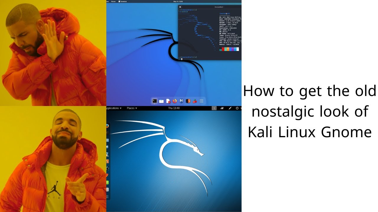 How to change the look of Kali Linux to the old versions | Reject New ...