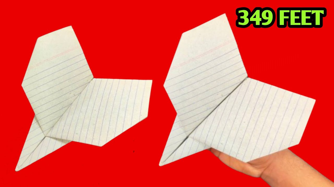 How To Make a World Record Paper Airplane | Origami Paper Plane | How ...
