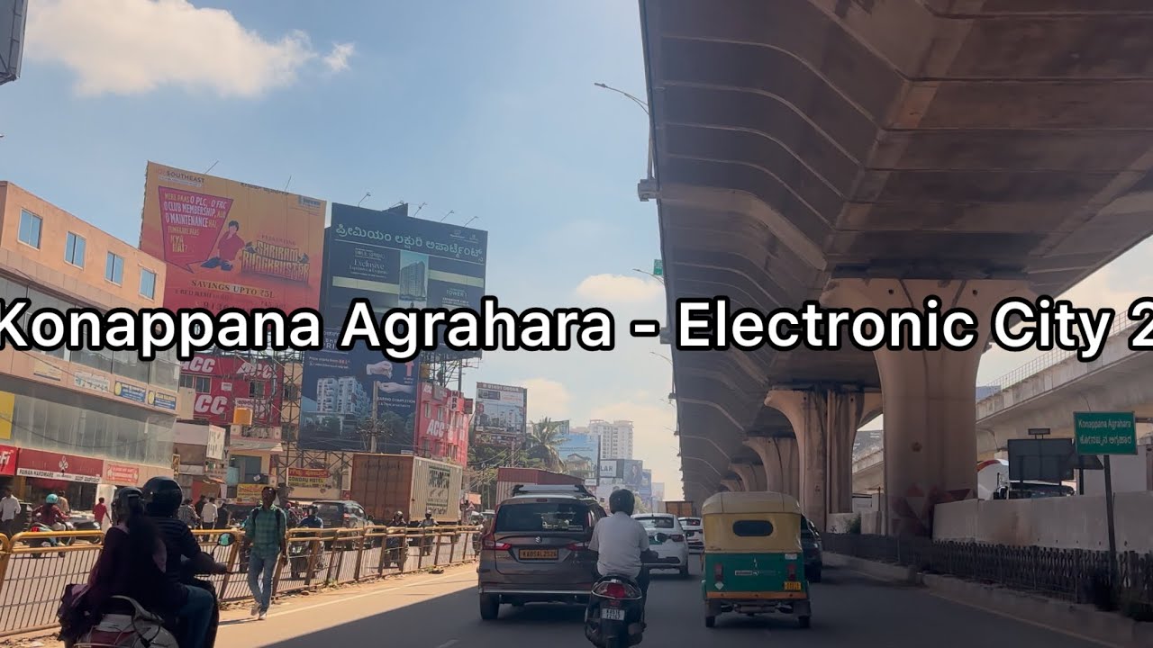 Konappana Agrahara to Electronic City Phase 2 road trip | 4K - YouTube