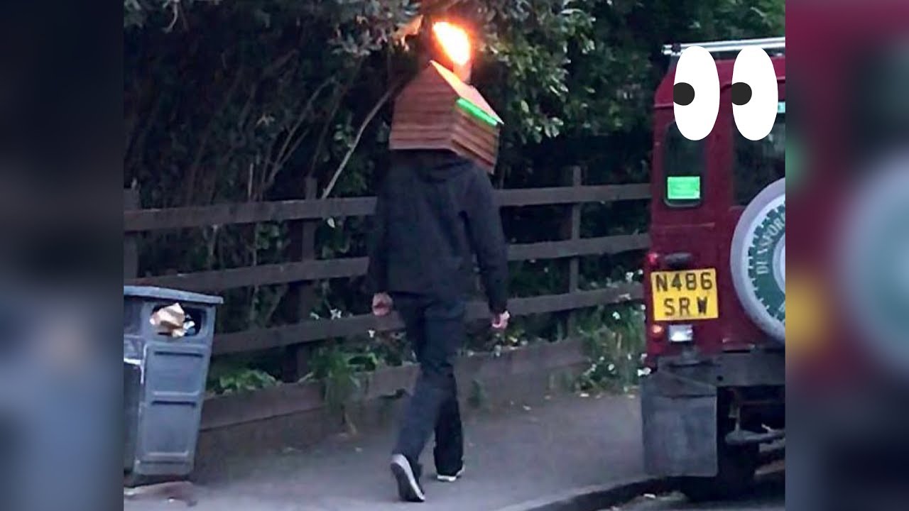 Mysterious man seen wearing shed on his head that plays Dubstep and ...