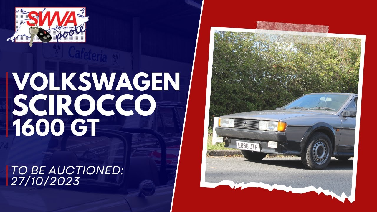 Lot 22 - Volkswagen Scirocco GT 1988 | SWVA 27th October 2023 Autumn ...