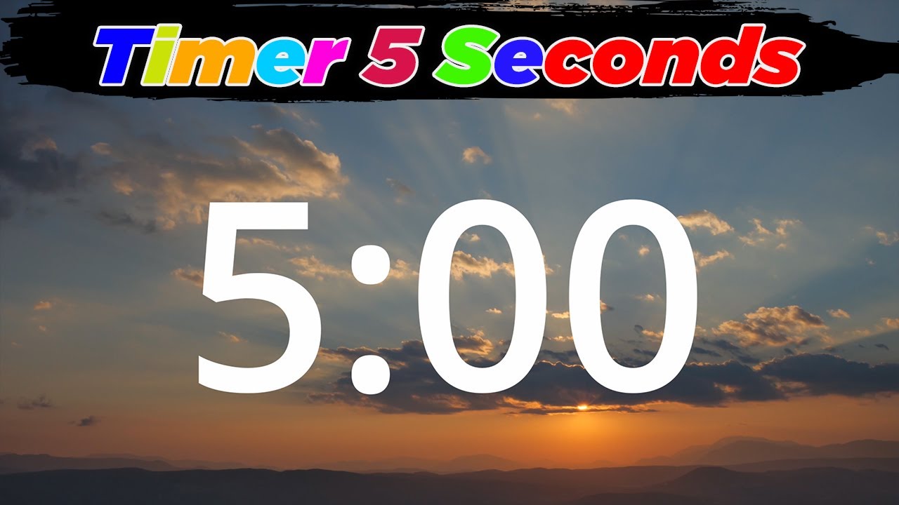 [COUNTDOWN] Timer 5 Seconds (New & Updated) - YouTube