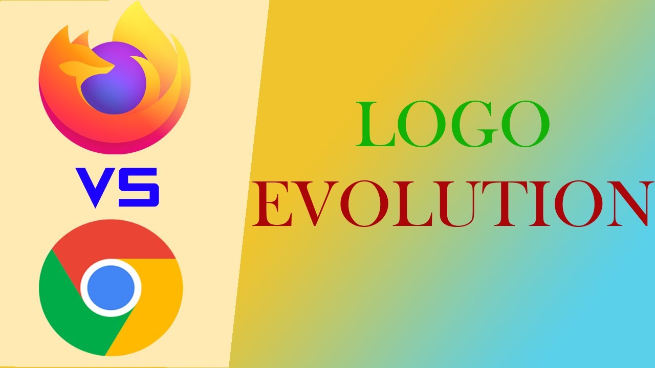 Evolution Of Logo GOOGLE CHROME vs MOZILLA FIREFOX | TAS PRODUCTIONS ...