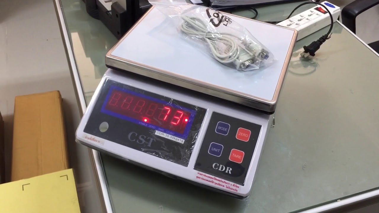 Test เครื่องชั่งดิจิตอล CST 30 kg. //8 February BE 2561// - YouTube