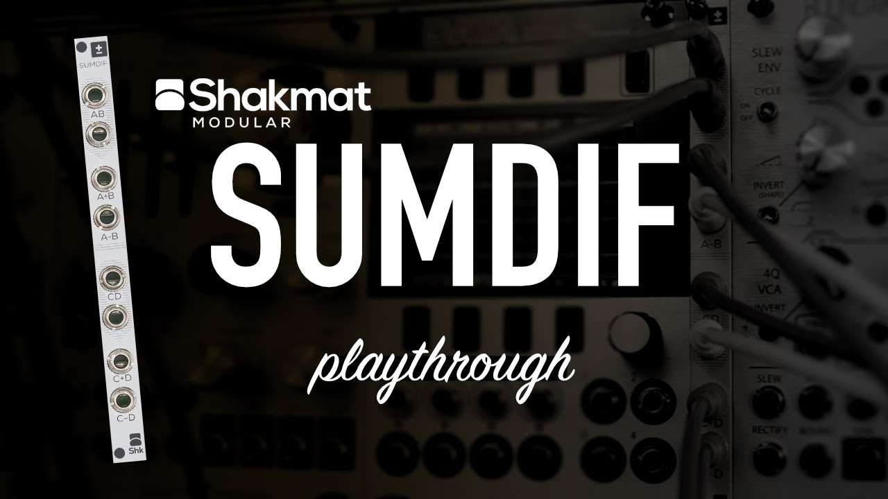Shakmat Modular SUMDIF / playthrough / more than a mid side processor - YouTube