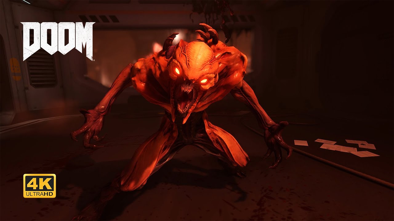 DOOM Vulkan Opening Scene | Hell Unleashed | Nvidia RTX 4080 60fps - NO ...