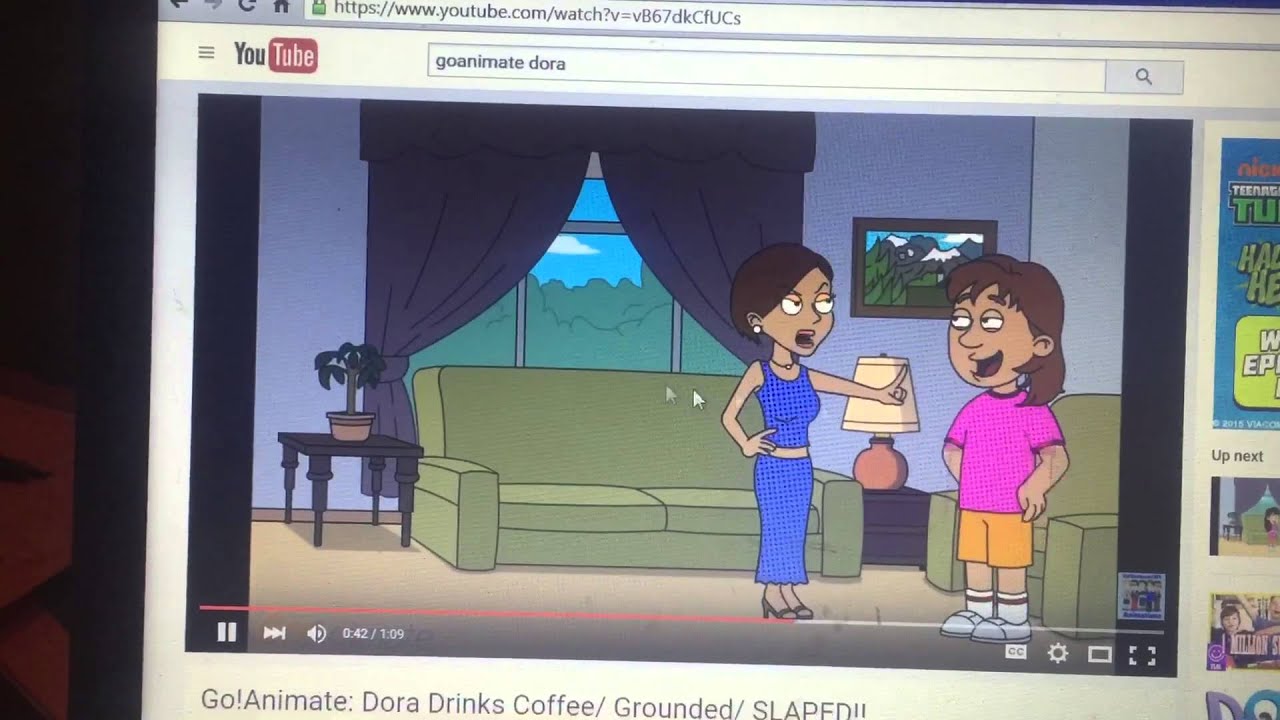 dora drinks coffee and gets grounded SLAPED - YouTube