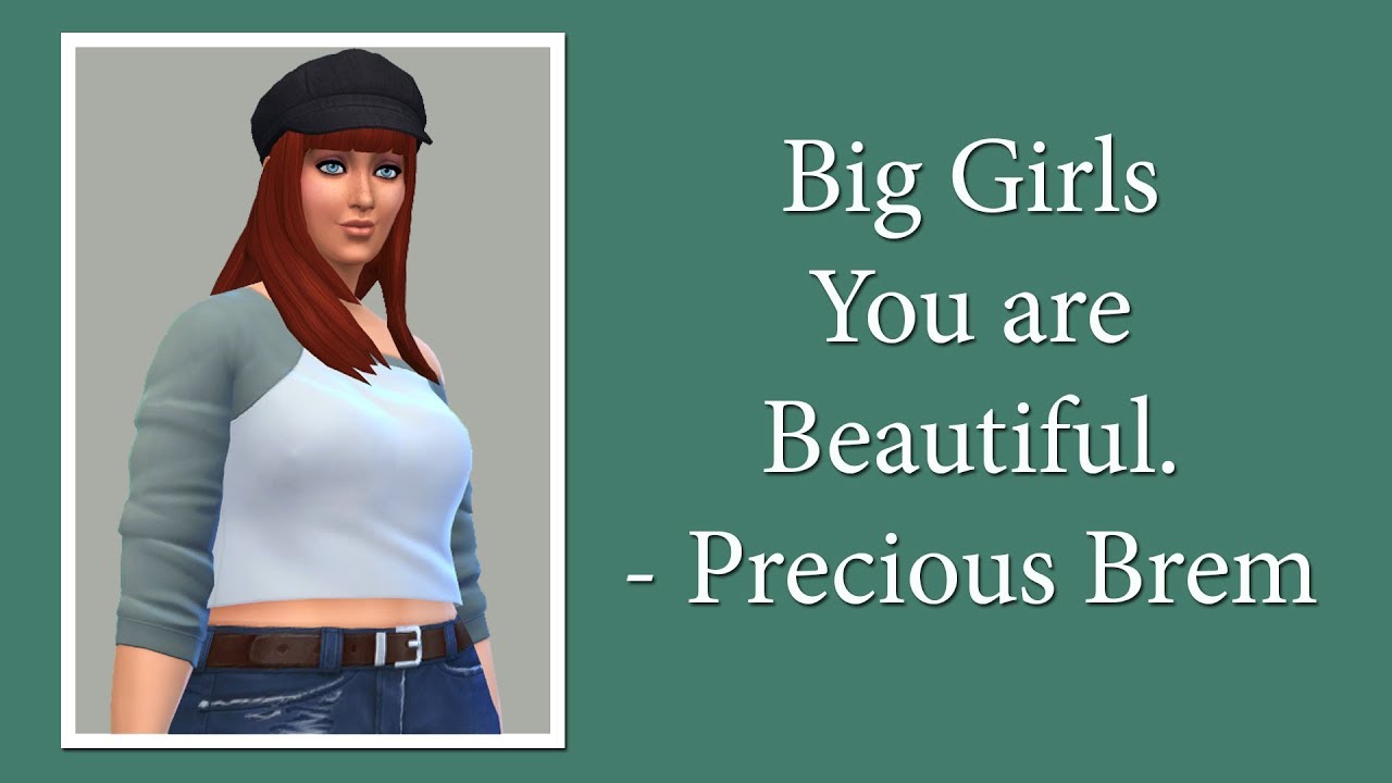 The Sims 4 /Create A Sim - Plus Size Girl Precious Brem - YouTube