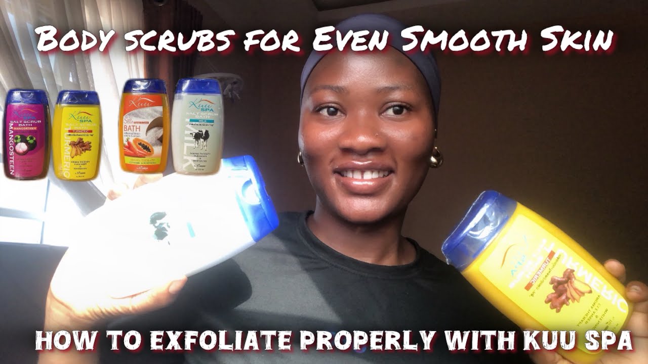 How To Exfoliate Properly | Kuu Spa Salt Scrub For Glowing Skin - YouTube