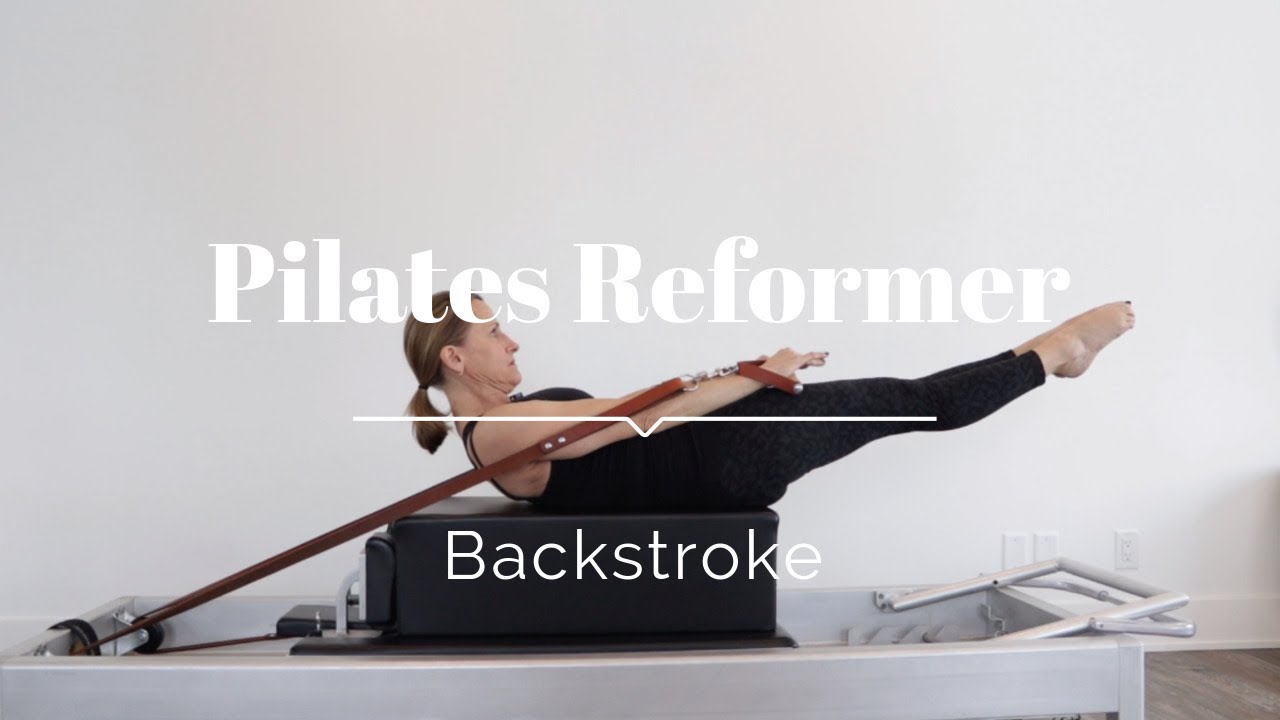 Pilates Reformer: Back Stroke exercise - YouTube