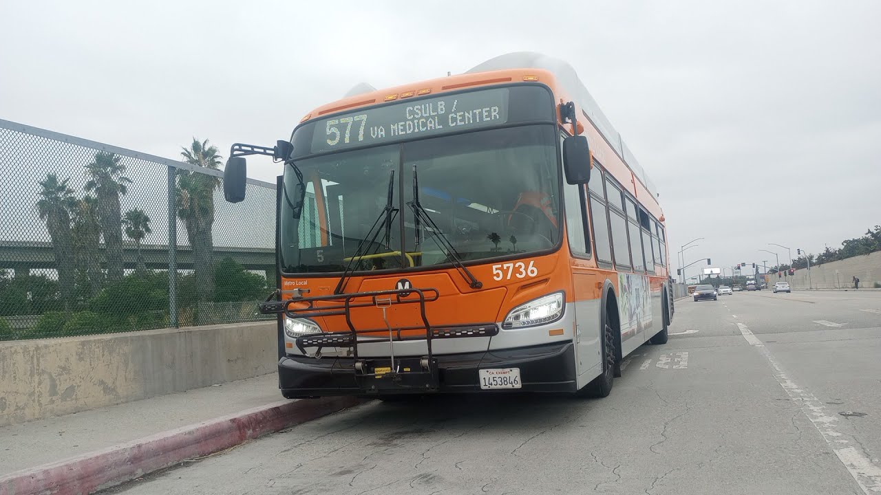 2014 LACMTA New Flyer XN40 5736 - YouTube