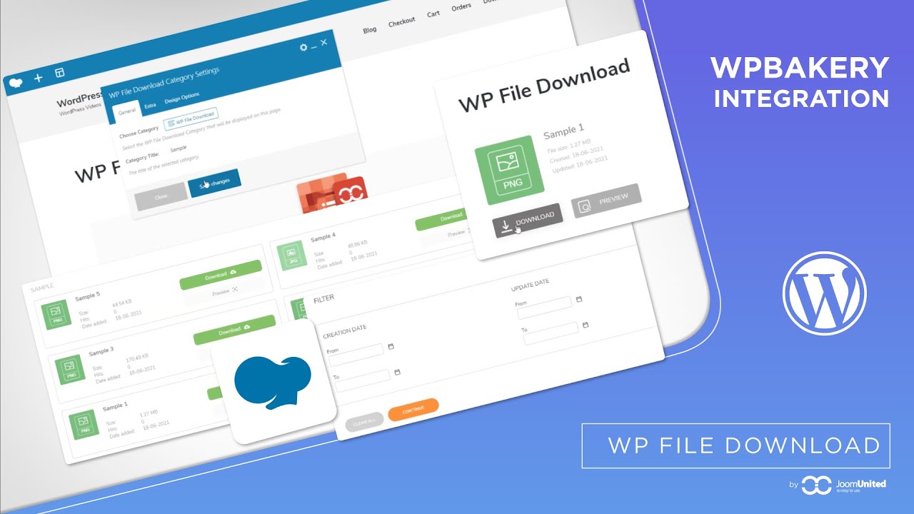 WP File Download, WPBakery file manager - YouTube