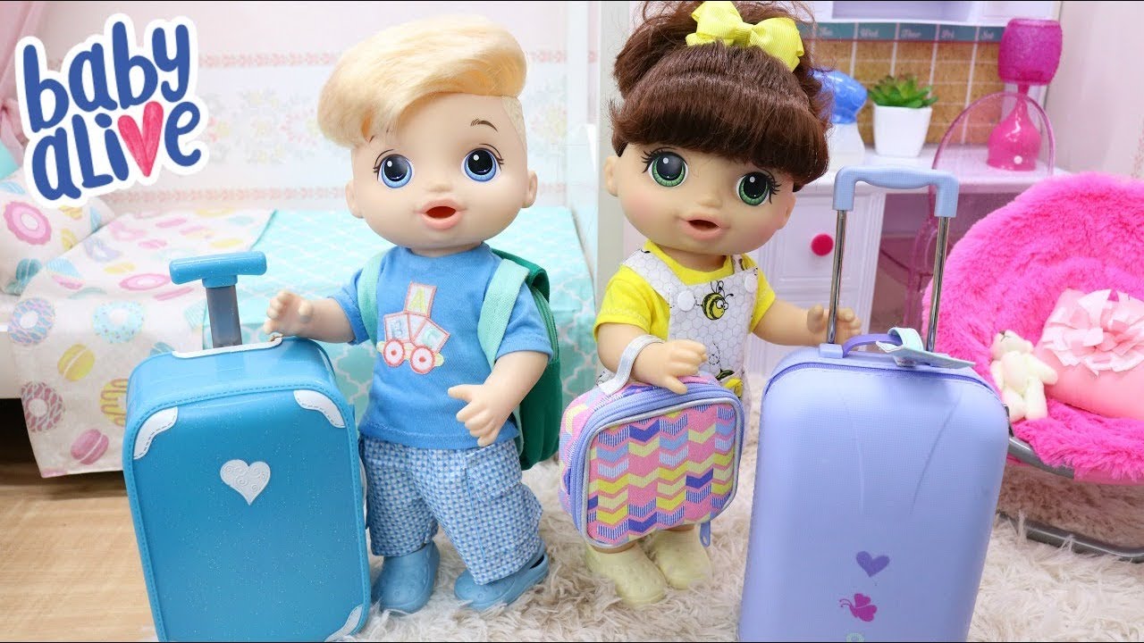 BABY ALIVE JUSTIN E NICOLE VÃO PRA CASA DA TITIA - YouTube