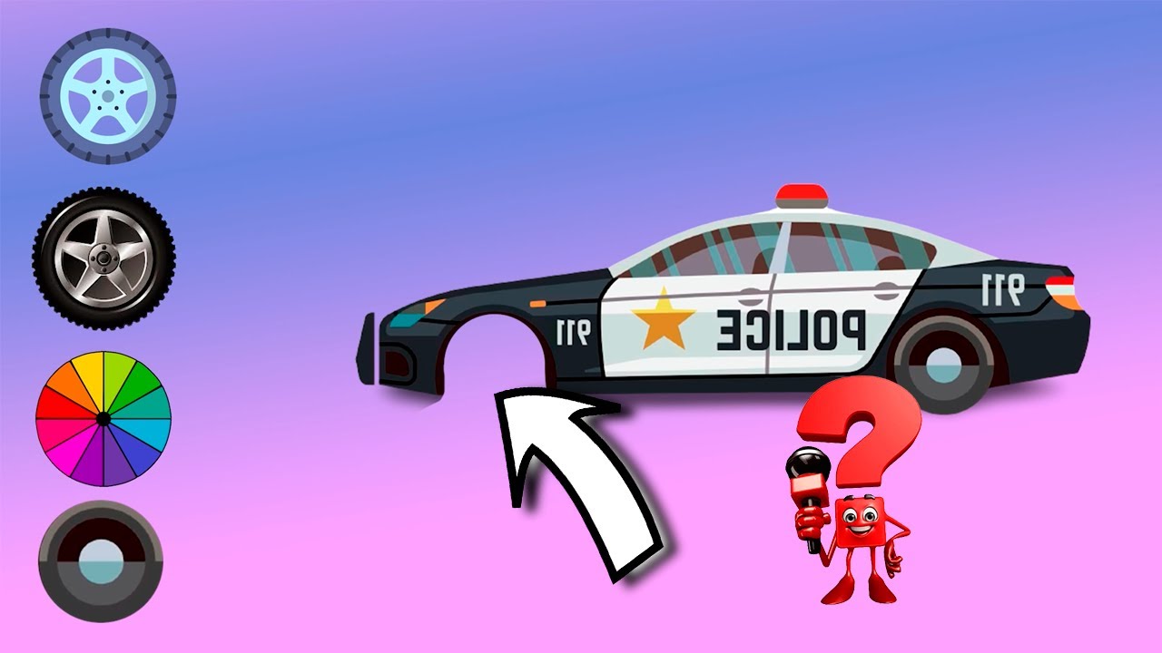 THE CRIMINAL HAS RUNNED, HELP TO FIX THE POLICE CAR POCOYO SOUND ...