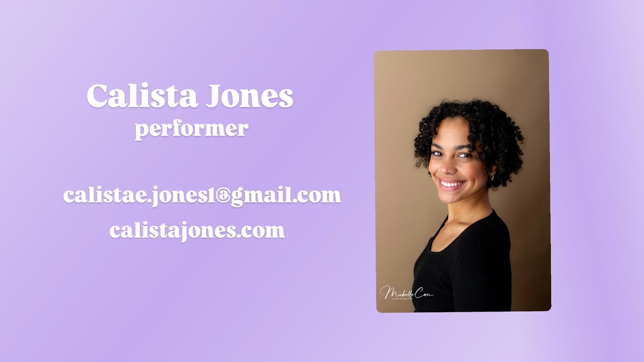 Calista Jones- Voice Reel - YouTube