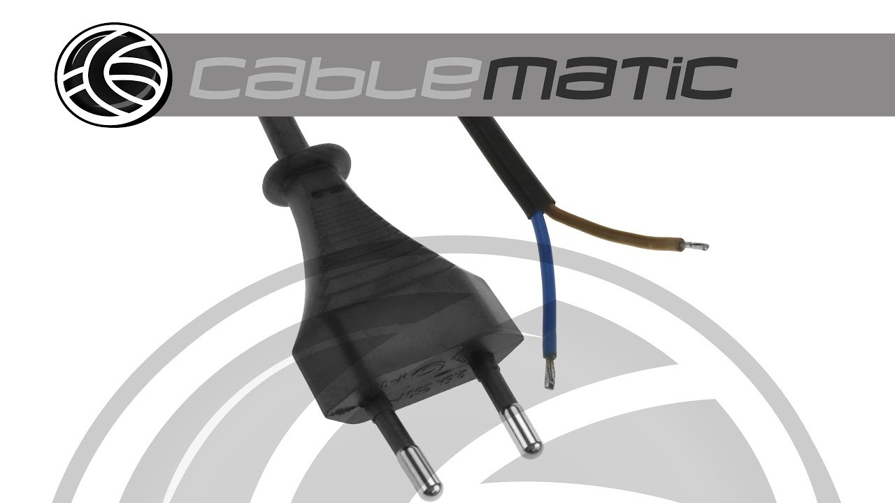 Cable de alimentación eléctrico- distribuido por CABLEMATIC ® - YouTube